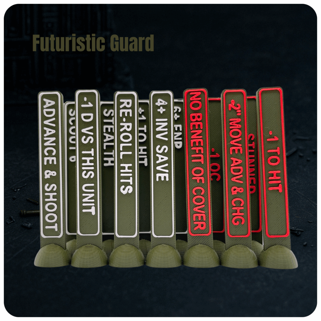 Pack de 70 tokens "Futuristic Guard" - Battle Gear Shop